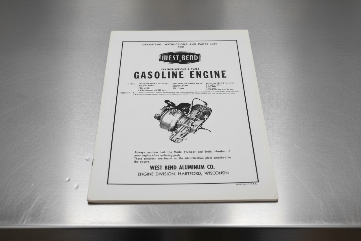 West Bend 510, 580, 700 Service Manual – Power Bee Engine